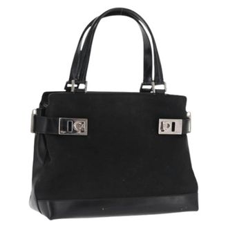 Ferragamo Pre-owned Canvas Handbag - - Pre-owned - Damen - Schwarzk - ONE SIZE