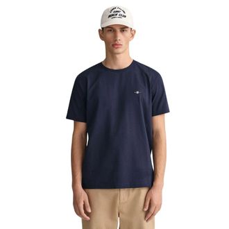 GANT Shield T-Shirt - - Tops - Herren - Blau - L