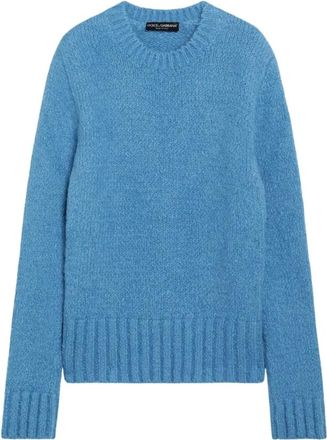 Dolce & Gabbana Boucl&eacute;-Effekt Pullover - - Knitwear - Herren - Blau - M