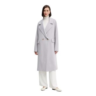 Forte_Forte Midi-Mantel aus Wolle und Kaschmir - - Coats - Damen - Lila - M