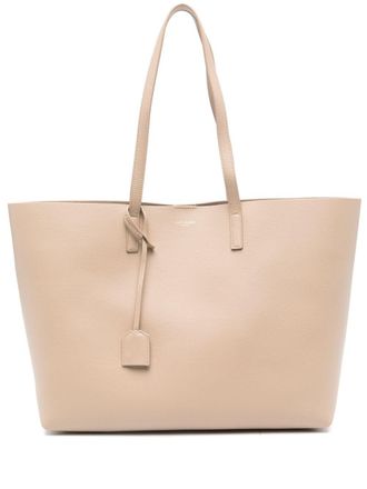 Saint Laurent Shopper mit Logo - Nude