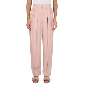 Stella McCartney Plissee Hose mit weitem Bein - - Trousers - Damen - Rosa - S