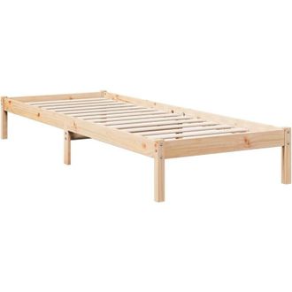 vidaXL Massivholzbett Extra Lang ohne Matratze 80x220 Kiefernholz vidaXL