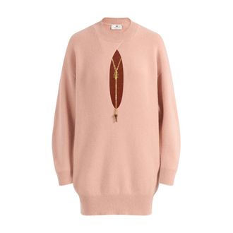Elisabetta Franchi Damen, Strickwaren, Rosa, XSGr&ouml;&szlig;e