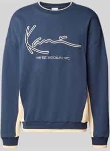 Karl Kani Sweatshirt mit Label-Stitching