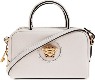 Versace Femme, Sacs, Beige, Taille: ONE Size La Medusa Leather Mini Boston Bag