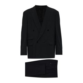 Giorgio Armani Wollanzug - - Suits - Herren - Schwarzk - XL