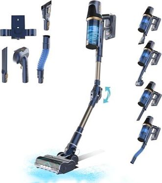 Cecotec Kabelloser Staubsauger Besen Conga Rockstar RS70 Pet Flex X-Treme. 150AW, 500W, 65 Minuten Laufzeit im Eco-Modus, Haustierhaar-Zubeh&ouml;r Flexibler Schla