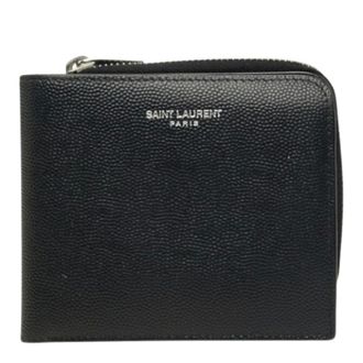 Saint Laurent Portefeuille Bi-fold Pre-owned - Femme - Pre-owned - Noir - Taille: ONE Size