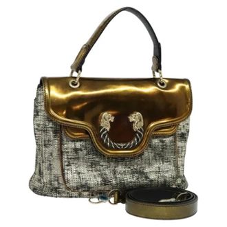 Bulgari Pre-owned Leder Handtaschen - - Pre-owned - Damen - Grau - ONE SIZE