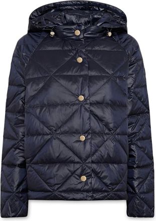 Elena Miro Femme, Vestes, Bleu, Taille: 54 FR Veste Légère Matelassée en Duvet