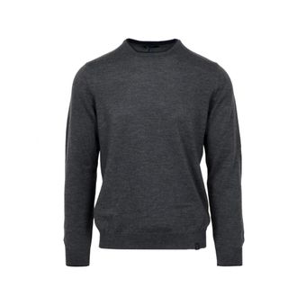 Fay Shaved Wool Knit Jumper - - Knitwear - Herren - Grau - 3XL