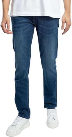 Replay Jeans Grover Straight-Fit mit Power Stretch pour hommes, bleu moyen 009 (Blau), 34W / 30L