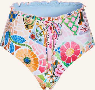 Seafolly High-Waist-Bikini-Hose Beachboh&egrave;me pink