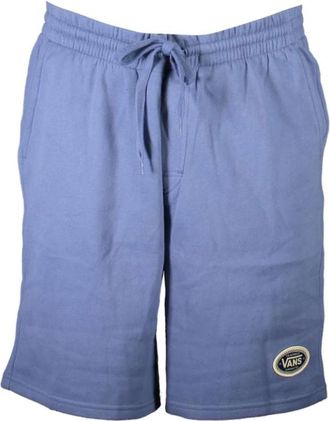 Vans Homme, Shorts, Bleu, Taille: XL Pantalon en Coton Bleu avec Logo en Polaire