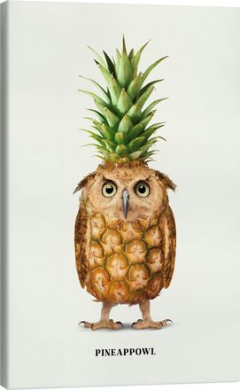 Posterlounge Pineappowl Leinwandbild von Jonas Loose 40 x 60 cm Grün Wandbilder Wanddeko