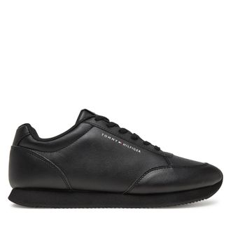 Tommy Hilfiger Sneakers Tommy Hilfiger Lo Runner Pu Mix FM0FM05419 Schwarz