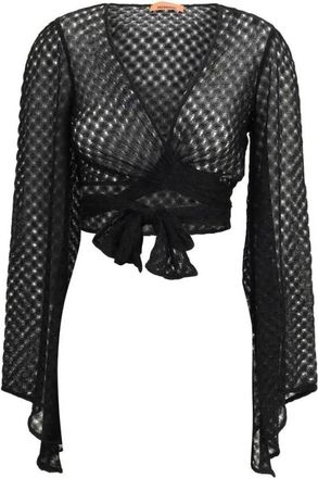 Missoni Femme, Blouses et Chemises, Noir, Taille: 38 FR Top en rayonne avec un design &eacute;l&eacute;gant