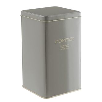 Butlers 6er Set Kaffeebehälter aus Blech (1850 ml) -TIN TIN- Kaffeedose für gemahlenen Kaffee und Kaffeebohnen Behälter, Vorratsdosen mit Deckel für Kaffeepad