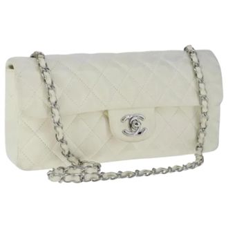 Chanel Pre-owned Leder Schultertasche - - Pre-owned - Damen - Wei&szlig; - ONE SIZE