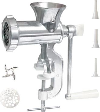 Generico Hachoir &agrave; viande robuste | Hachoir &agrave; viande manuel pour un usage domestique - Outils de cuisine robustes avec plaque de broyage et tubes de remplissag