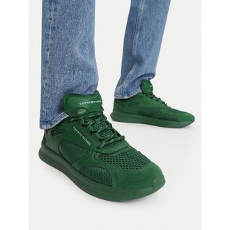 Tommy Hilfiger Sneakers Tommy Hilfiger Lightweight Runner Monocolor FM0FM05928 Gr&uuml;n