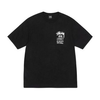 St&uuml;ssy OL 8 Ball Yin Yang Pig Dyed Tee - - Tops - Herren - Schwarzk - S