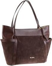 Pierre Cardin Sac &agrave; bandouli&egrave;re pour femme en cuir v&eacute;ritable Made in Italy 43x30x12 cm 55101, Chocolat, Taille unique