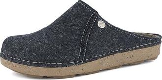 Inblu Ecofriends Pantoufles pour Homme en Feutre, avec Semelle intérieure en Cuir véritable Amovible, 40/46 Chausson, Avio, 44 EU