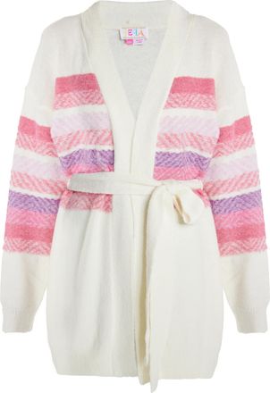 Izia Strickjacke Damen Weiss Mehrfarbig