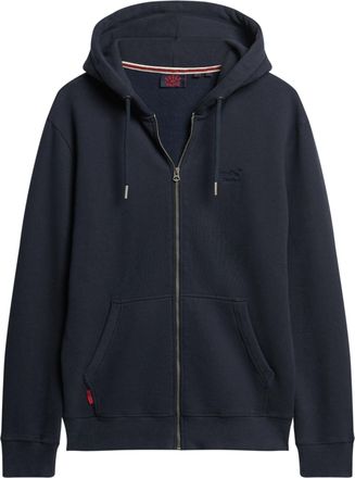 Superdry Herren Essential Kapuzenjacke mit Logo Finster Marineblau XXL