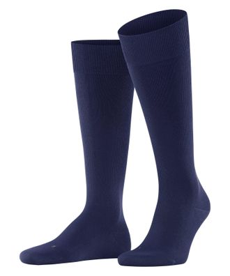 Falke Herren Kniestrümpfe Ultra Energizing M Kh Baumwolle mit Kompression 1 Paar, Blau Deep Blue 6418, 41-42