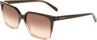 Ferragamo Lunettes de soleil Sf2102S - Femme - Accessoires - Brun - Taille: 57 MM