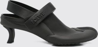 Loewe Dive Slingback-Pumps aus Leder mit niedrigem, geschwungenem Absatz und Klettverschluss