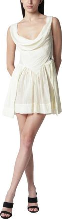 Vivienne Westwood Femme, Robes, Beige, Taille: 38 FR Sunday Draped Mini Dress