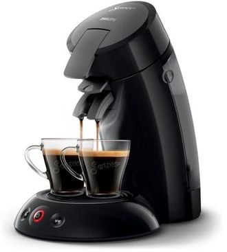 Philips Senseo Original Kaffeepadmaschine mit Crema Plus, 1450 W, 0.7 Liter, 21.3 x 31.5 x 33 cm, Schwarz (HD6553/67)