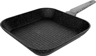 Cecotec Grill Polka Excellence 28 Grill Force, Durchmesser 28 cm, Aluminiumguss, Antihaftbeschichtung, geeignet für Spülmaschine und alle Herdarten, formbestä