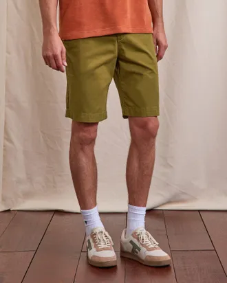 Faguo Bermuda kaki fonc&eacute; coton