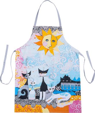 Rosina Wachtmeister Merletto Nero Sole - Küchenschürze - Bedruckt/bunt/Katzen 65x90cm