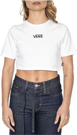 Vans Femme, Tops, Blanc, Taille: 38 FR Maglietta Girocollo