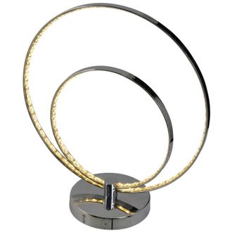 N&auml;ve Naeve UNIVERSE Lampe de table LED int&eacute;gr&eacute;e Twin Ring Chrome 3000K