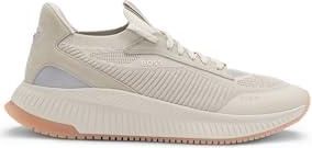 BOSS Hommes TTNM Evo Slon Baskets TTNM Evo avec Tige en Maille et Finitions en Cuir suédé