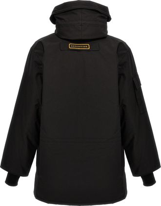 Canada Goose Mens Black Polyester Parka Clothing