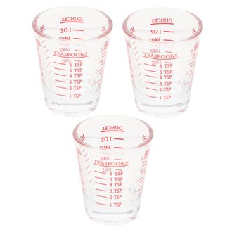 TOPBATHY 3st&uuml;cke Messbecher Aus Glas F&uuml;r Kaffee Und Milch Trinkgef&auml;&szlig;e F&uuml;r Haushalt Einfach Zu Bedienen Und Langlebig