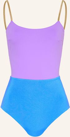 Mymarini Mymarini Badeanzug Shine Zum Wenden Mit Uv-Schutz 50+ lila