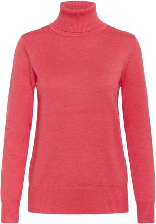 Saint Tropez Femme, Pulls, Rose, Taille: 40 FR Col roul&eacute;s