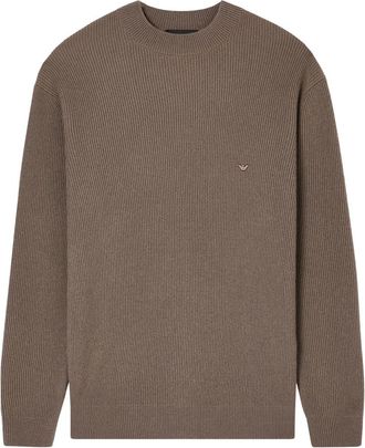 Emporio Armani Homme, Pulls, Brun, Taille: XL Pull Gris Colombe Style Mode