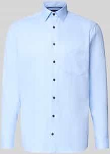 Olymp Regular Fit Businesshemd aus reiner Baumwolle mit Kentkragen