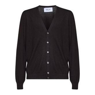 D4.0 Homme, Pulls, Brun, Taille: S Cardigan Boutonn&eacute; Col V
