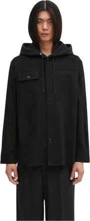 Undercover Chemise &agrave; capuche d&eacute;contract&eacute;e - Homme - Chemises - Noir - Taille: M